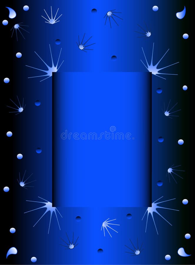 Creative Blue Background stock vector. Illustration of bubbles - 12915449