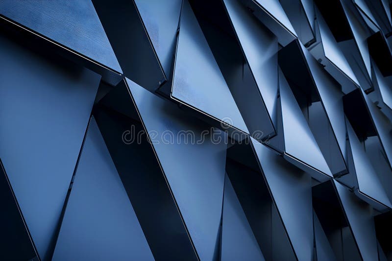 Creative Blue Background with Abstract Geometric Patterns Stock ...