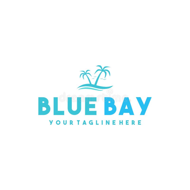 Creative Blue Bay Premium Logo Design Stock Illustration - Illustration ...