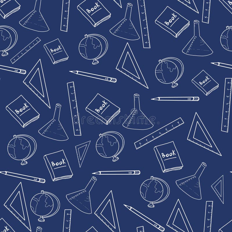 Creative Blue Education Background Stock Illustration - Illustration of ...