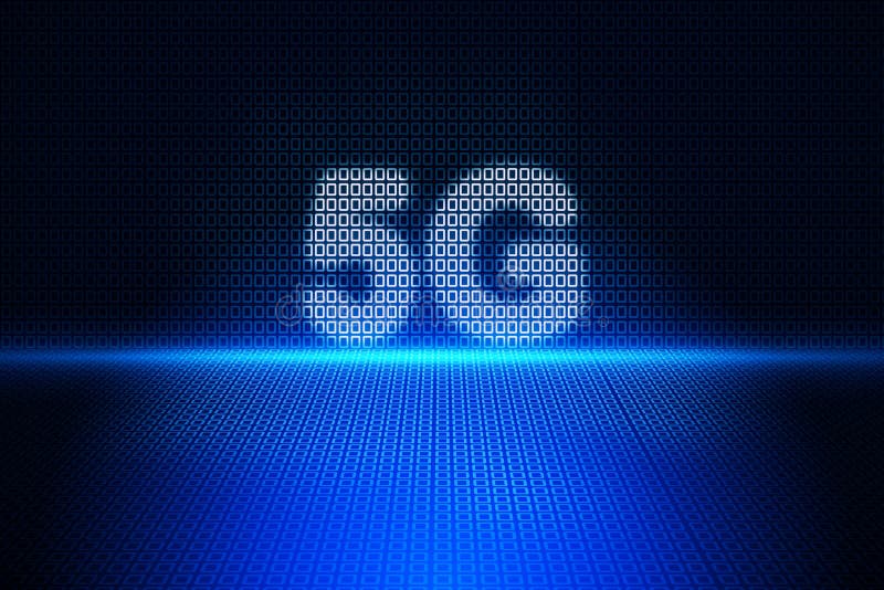Creative blue 5G wallpaper stock illustration. Illustration of concept ...