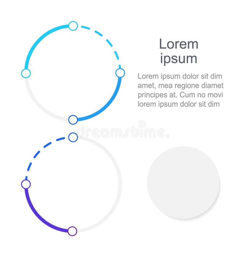 Creative Blue Gradient Circle Infographic Chart Design Element Set ...