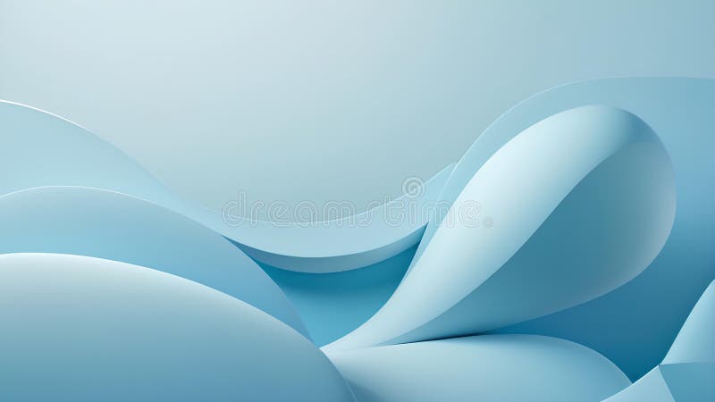 A Creative Blue Gradient Design with Balanced Abstract Shapes ...