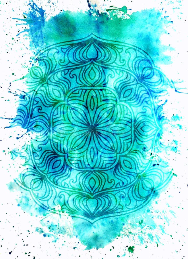 Creative Texture for Design. Vibrant Hand Painted Watercolor Background ...