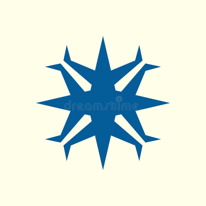 Creative Blue Star Game Logo Design Stock Illustration - Illustration ...