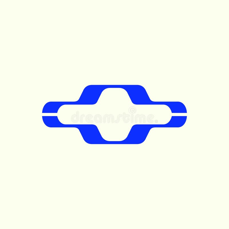Creative Blue Technology Solution Logo Design Stock Illustration ...