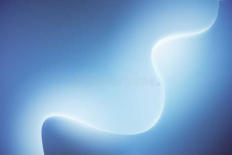 Creative Blue Wave Line Background. 3D Rendering Stock Illustration ...