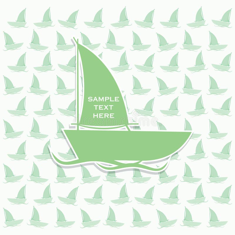 Creative Boat Banner or Brochure Cover Design Stock Vector ...