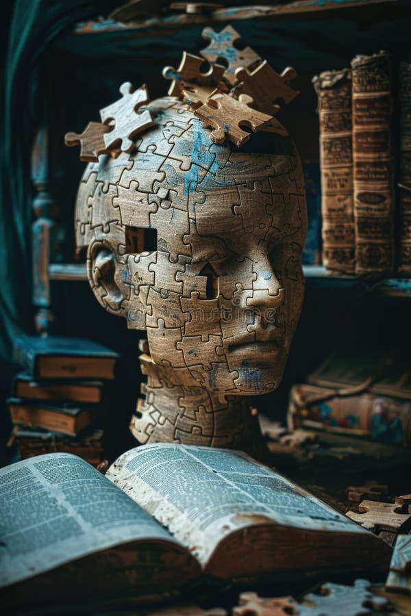 A Creative Book Cover Featuring Interlocking Puzzle Pieces Forming a ...