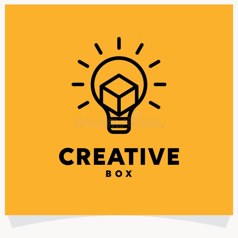 Creative Box Logo Design Template Stock Vector - Illustration of label ...