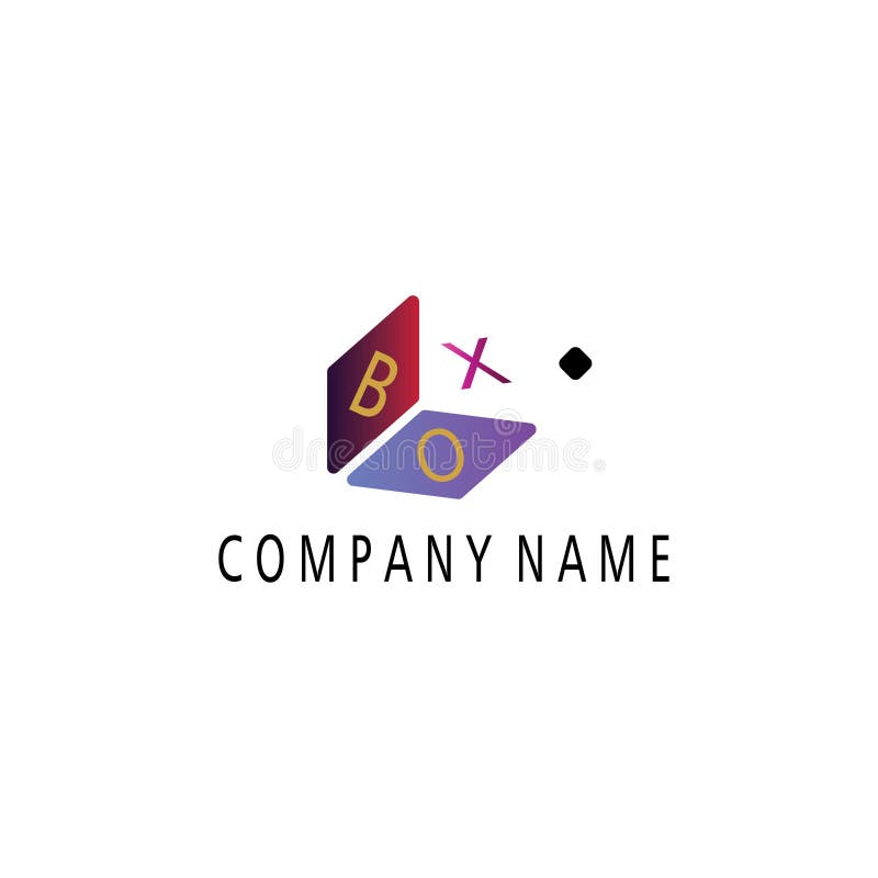 Creative Box Logo Illustration Color Abstract Design Template Vector ...