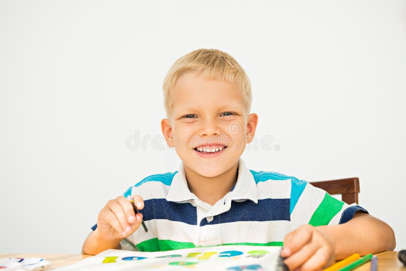 Creative boy stock photo. Image of little, casual, enjoy - 45713860