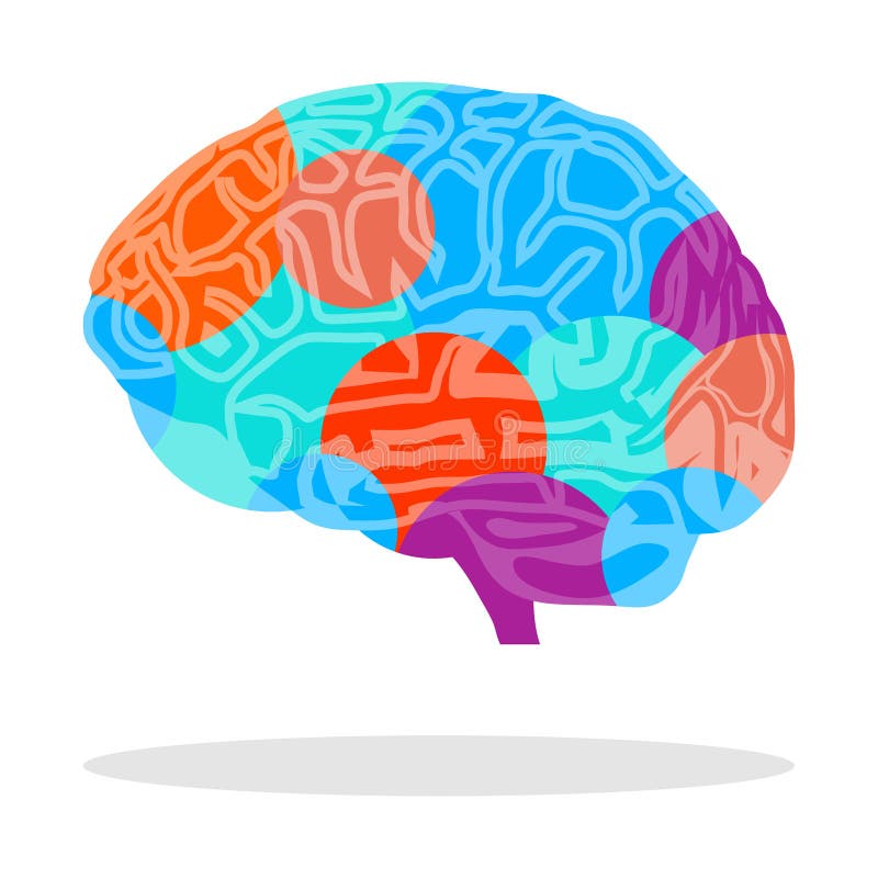 Creative Brain. Abstract Model of the Brain Stock Illustration ...