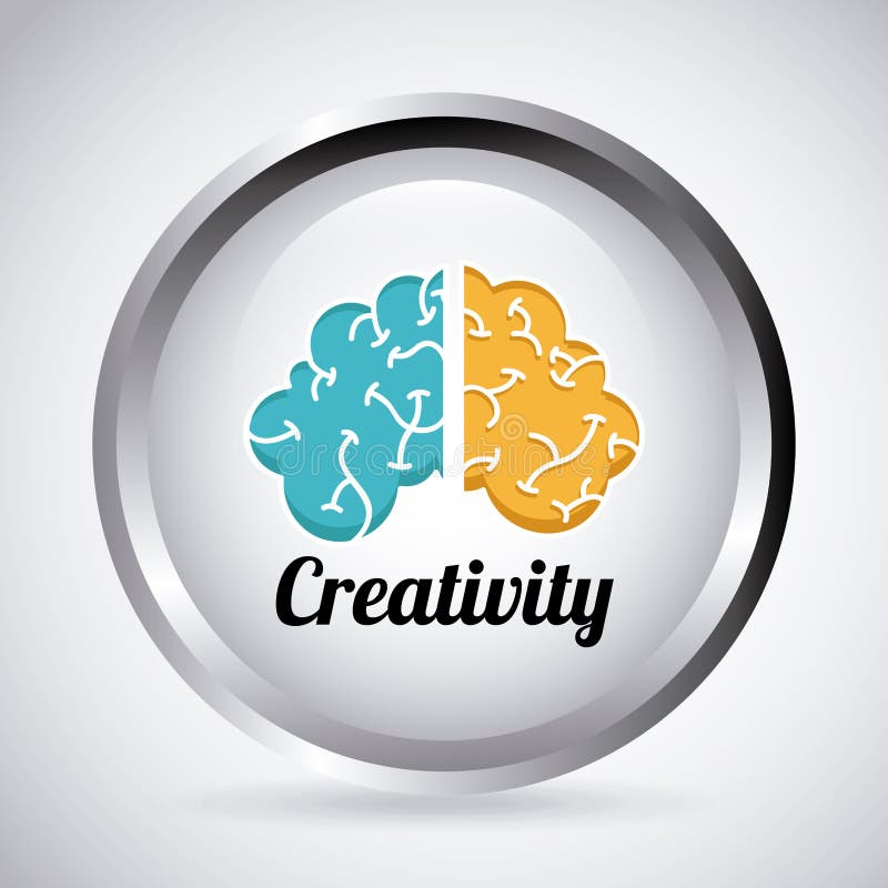 Creative brain design stock illustration. Illustration of innovation ...