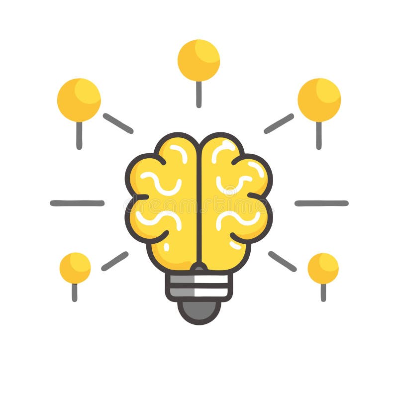Brainstorming Lightbulb with Pins - Idea Generation and Innovation ...