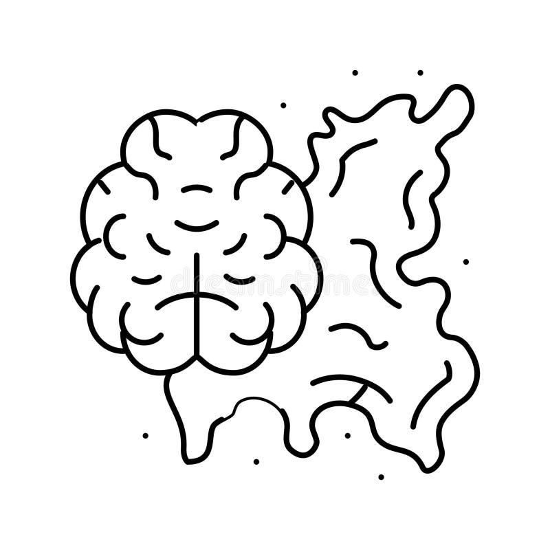Creative Brain Line Icon Vector Illustration Stock Vector ...