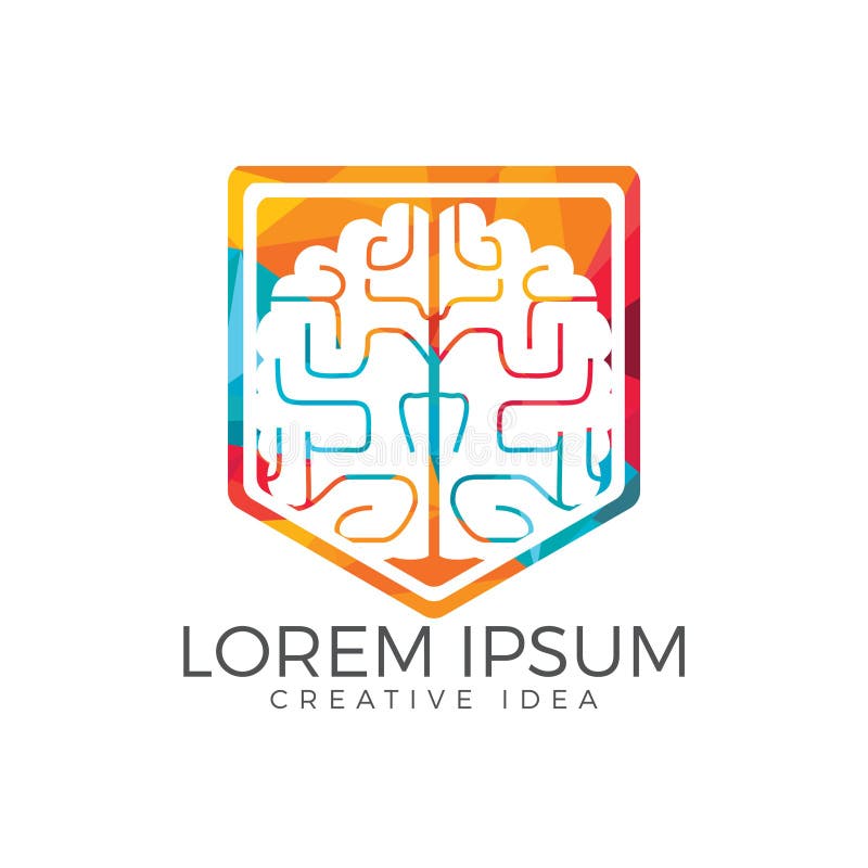 Creative Brain Logo Design. Think Idea Concept. Stock Vector ...