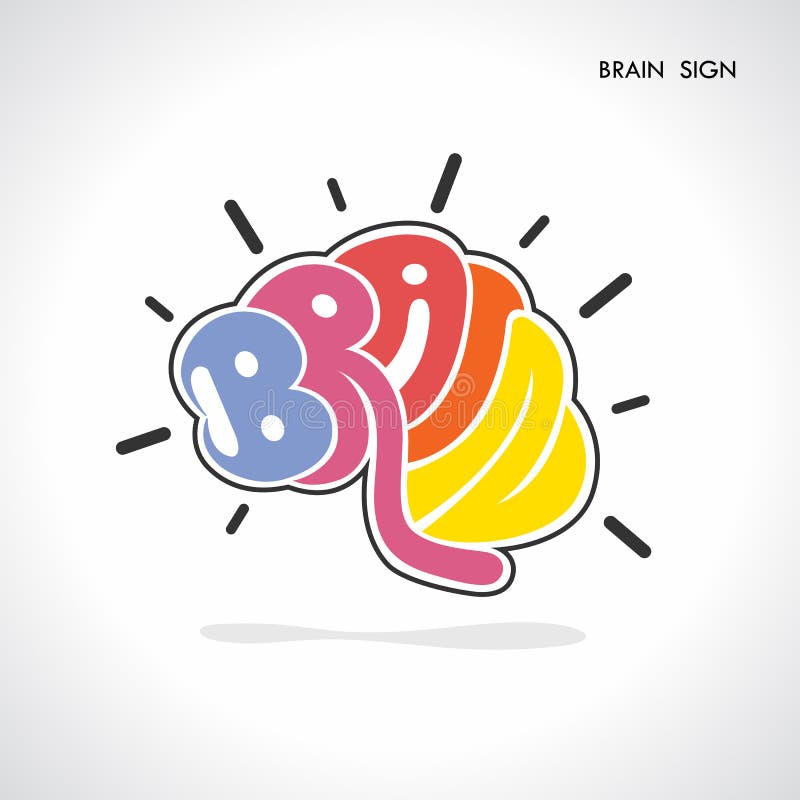 Creative Brain Sign,business and Education Concept. Stock Vector ...