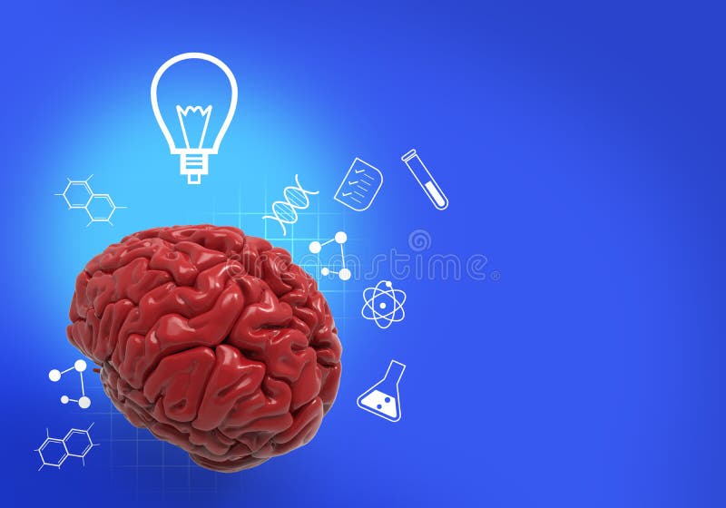 Smart Brain Can Earn More Money Stock Illustration - Illustration of ...