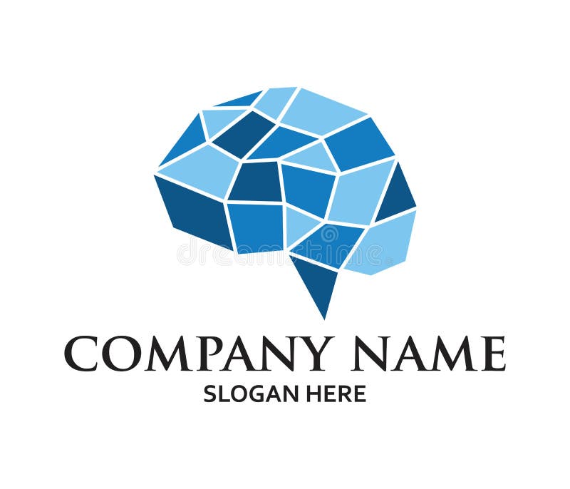 Creative Brain Smart Matrix Neuron System Illustration Vector Logo ...