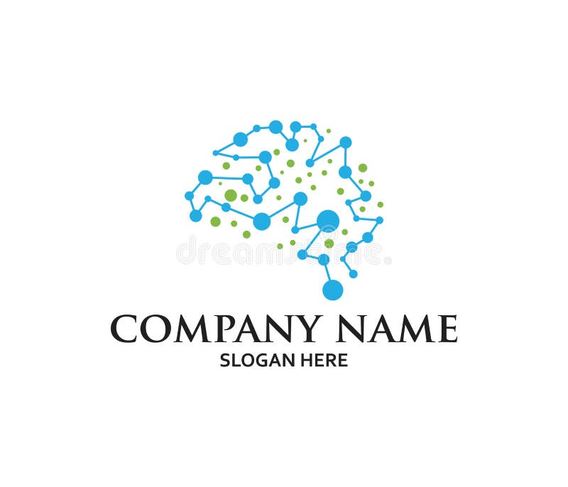 Creative Brain Smart Matrix Neuron System Illustration Vector Logo ...