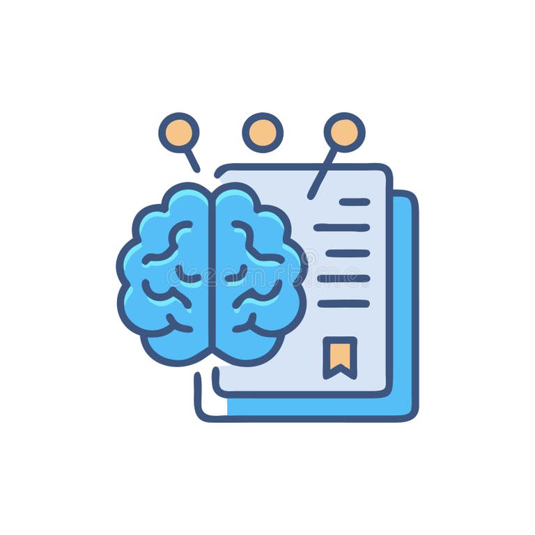 Creative Brain Training Icon for Development Stock Illustration ...
