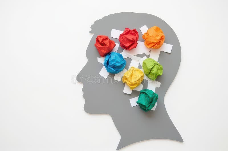 Creative Brainstorming Colorful Ideas in Mind Visualization Stock ...