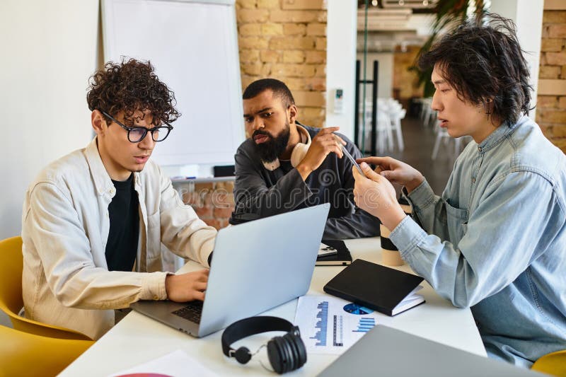 Creative Brainstorming Session in a Modern Stock Image - Image of ...