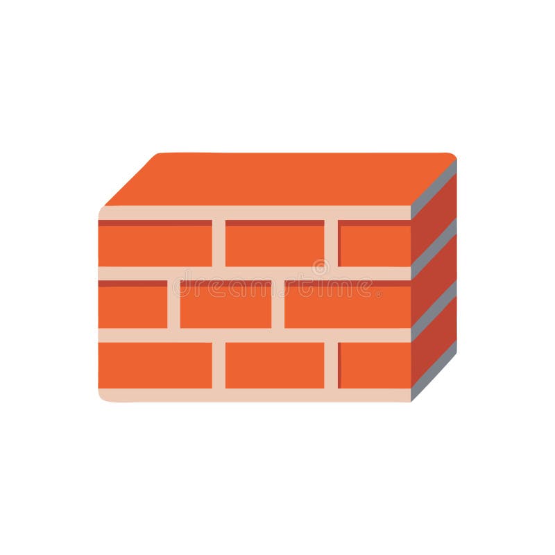 Creative Brick Icon for Architecture Stock Illustration - Illustration ...