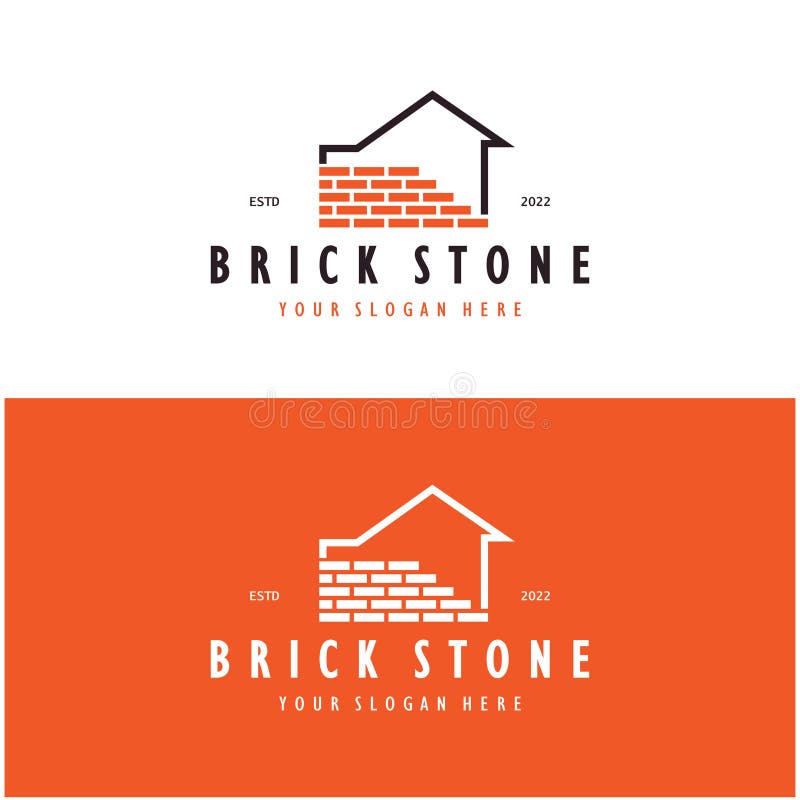 Creative Brick Logo Designs for Buildings, Architectural Buildings ...