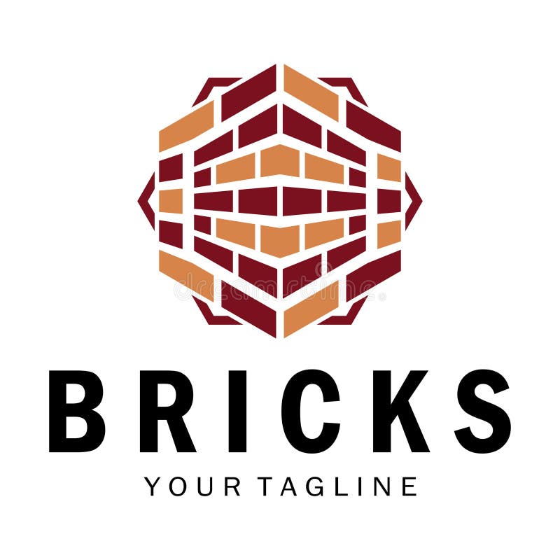 Creative Brick Logo Designs for Buildings, Architectural Buildings ...