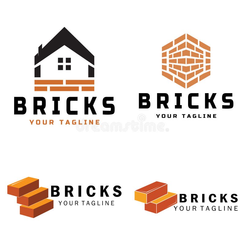Creative Brick Logo Designs for Buildings, Architectural Buildings ...