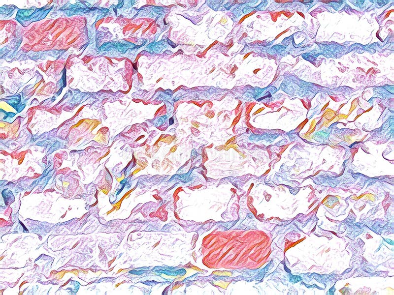 Creative Brick Wall Background Wallpaper Stock Image - Image of effect ...