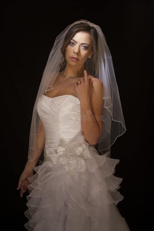 Bridal portrait stock image. Image of adult, grass, model - 34936459