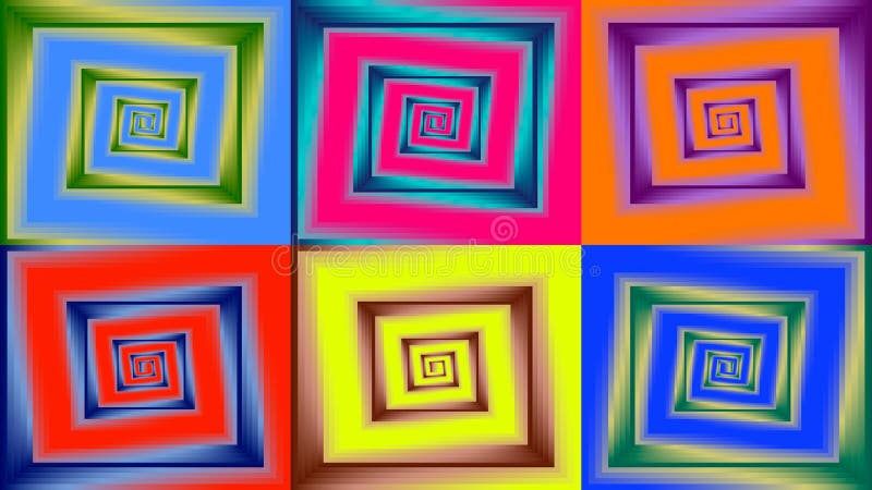 Creative, Bright, Abstract Background Made of Spirals Stock Vector ...