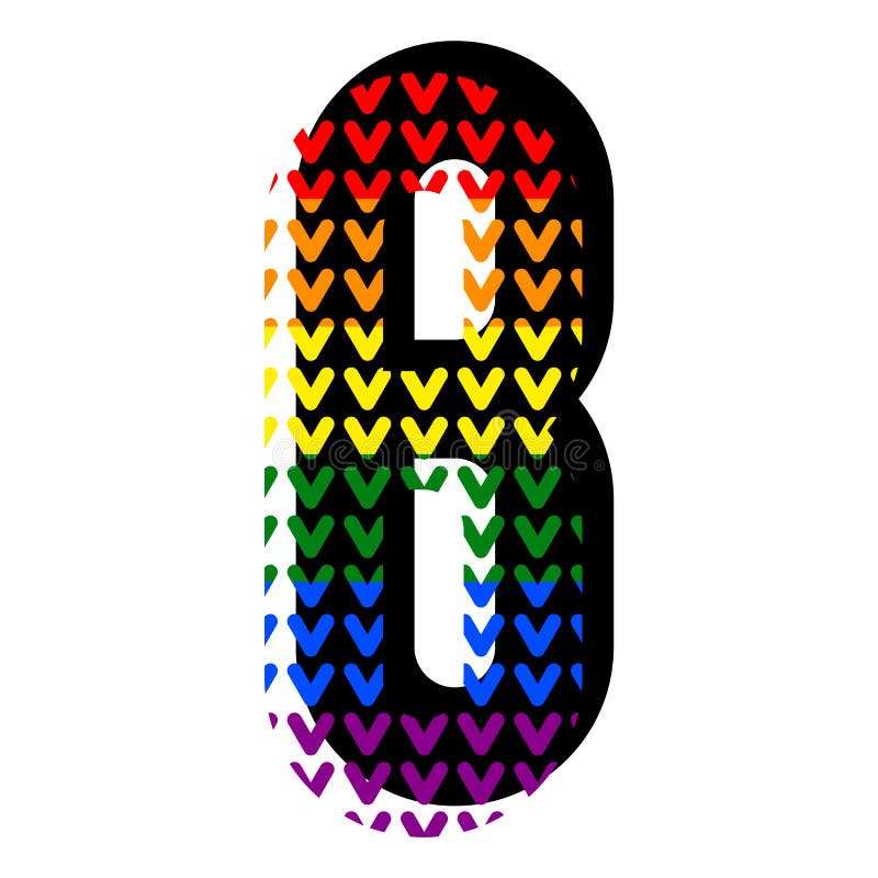 Creative Bright Font, Alphabet in Style of Pop Art, Vector Letter B ...