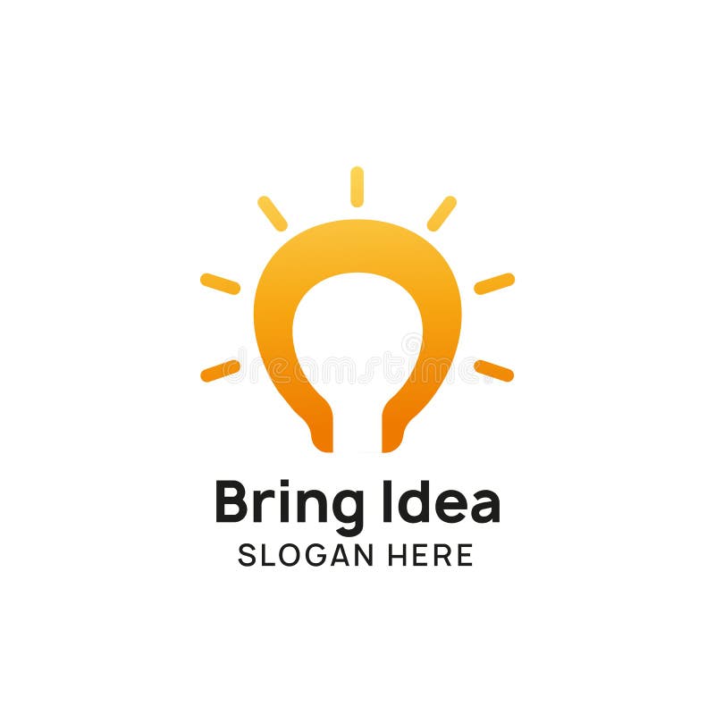 Creative Bright Idea Logo Design Template. Bulb Icon Symbol Design ...