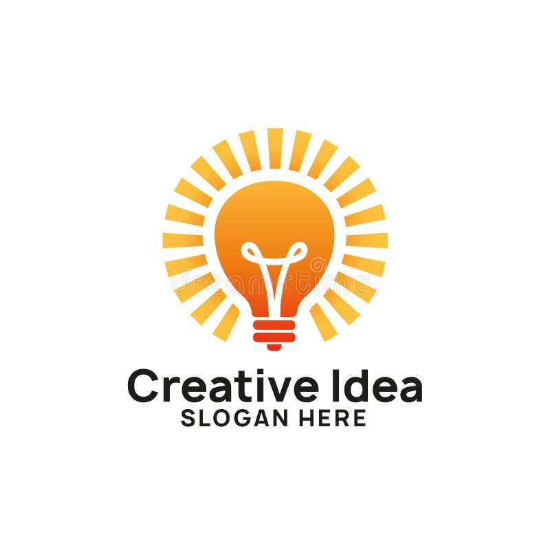 Creative Bright Idea Logo Design Template. Bulb Icon Symbol Design ...