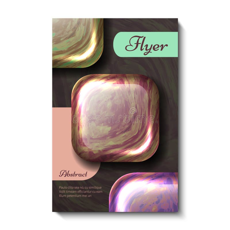 Creative, Bright, Universal, Abstract Card Design. Gems Stock Vector ...