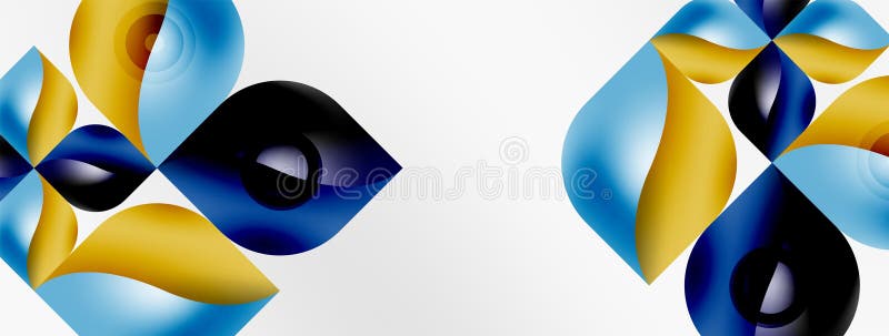 Creative Bright Geometric Wallpaper Stock Illustration - Illustration ...