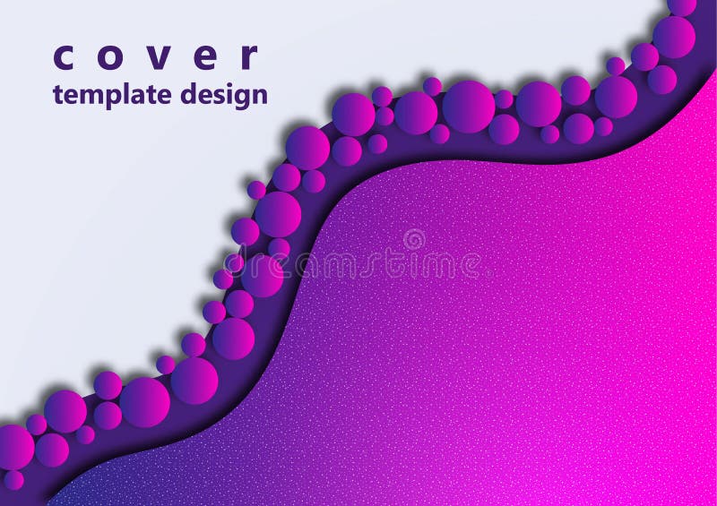 Creative Bright Wavy Background with a Line of Circles, Bubbles ...