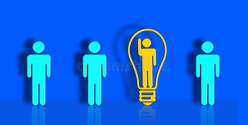 Creative and Brilliant Character Concept. Distinguished Person from the ...