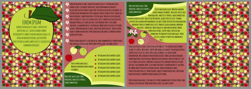 Creative Brochure Design, Booklet. a Apple Template that Includes the ...