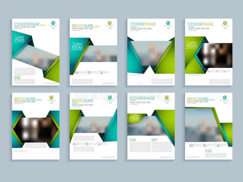 Creative Brochure Design Set. Stock Illustration - Illustration of ...