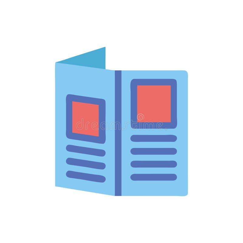 Creative Brochure Icon for Promotions Stock Image - Illustration of ...