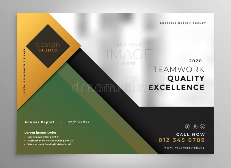 Creative Brochure Presentation Design Template Stock Vector ...