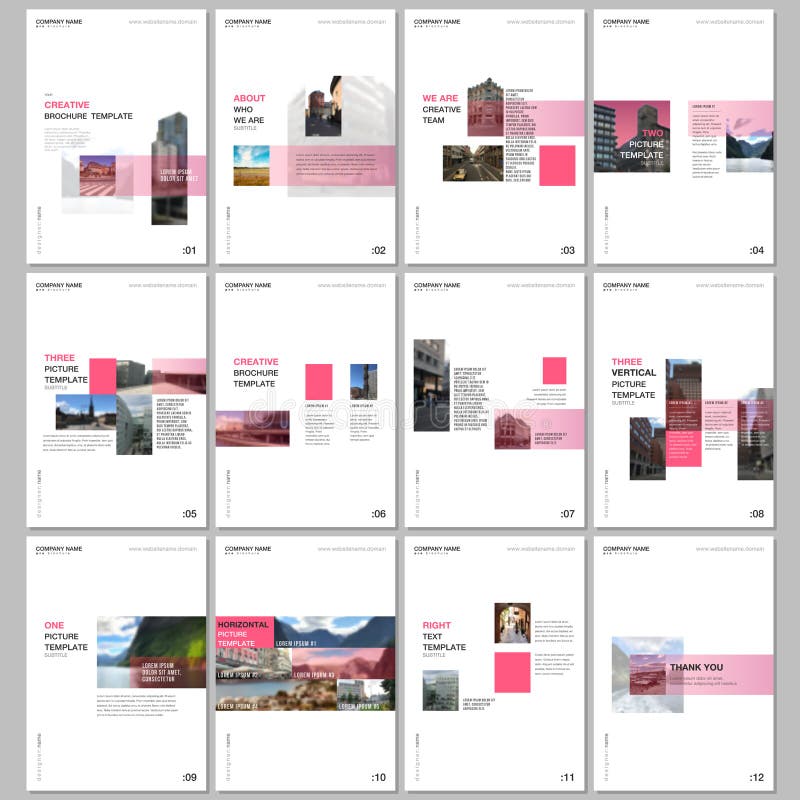 Creative Brochure Templates with Colorful Gradient Design Geometric ...