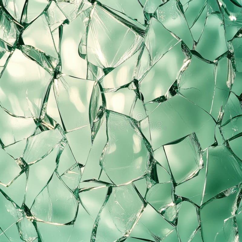 A Creative Broken Glass Texture Forming an Abstract Design on a Calming ...
