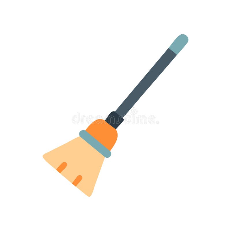 Creative Broom Tool Design Icon Stock Illustration - Illustration of ...