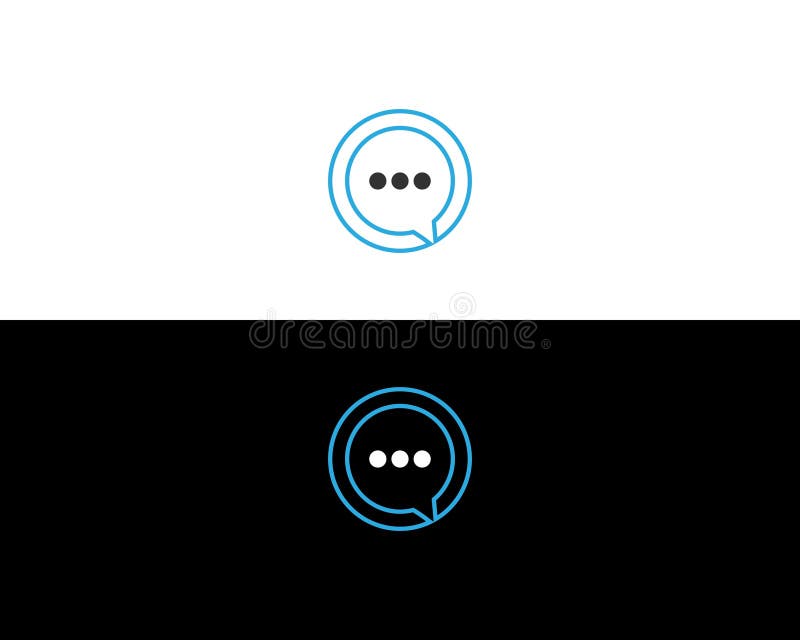 Creative Bubble Chat Concept Logo Stock Vector - Illustration of ...